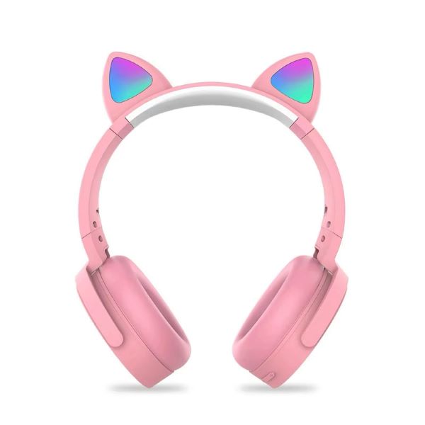 Bluetooth slusalice Cat Pot it roze