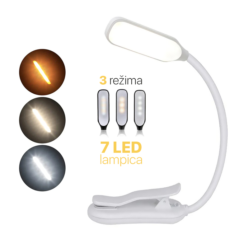 Stona lampa EL01 bela