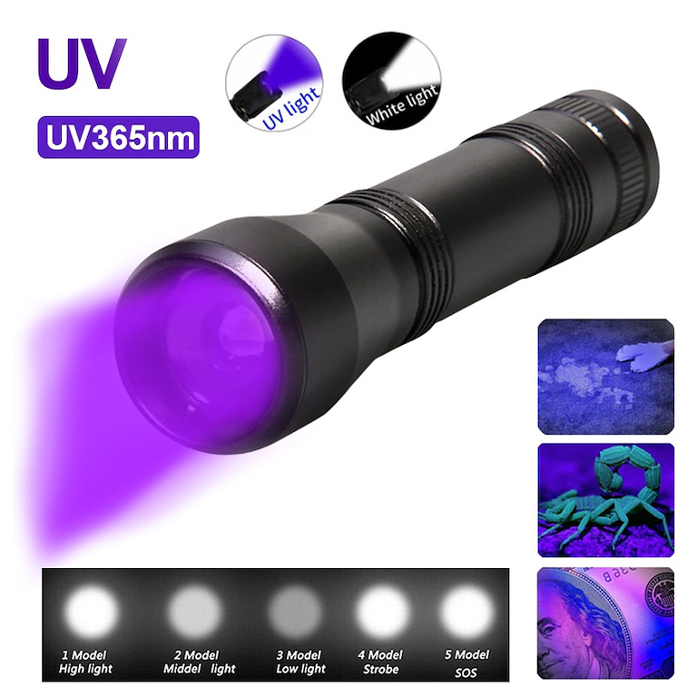 Lampa LED JWD UV 365nm