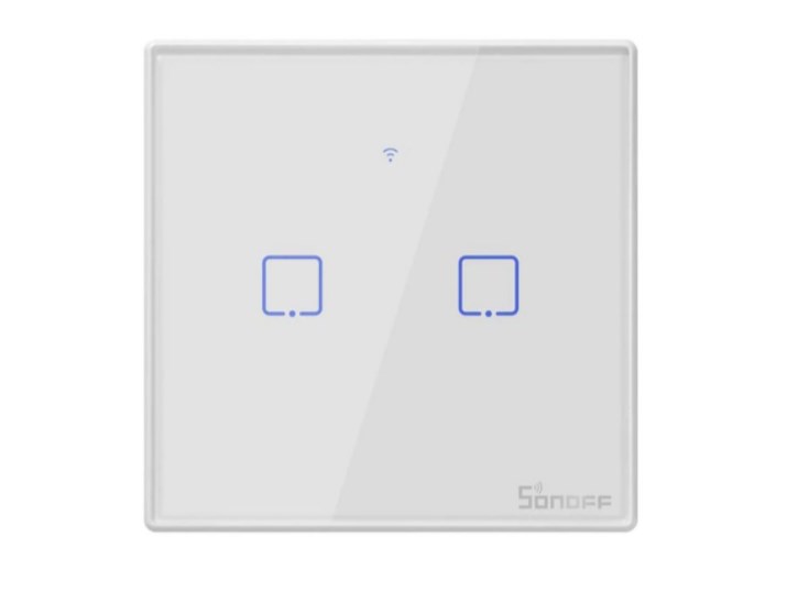 SONOFF T2-TX smart home dvostruki zidni prekidač