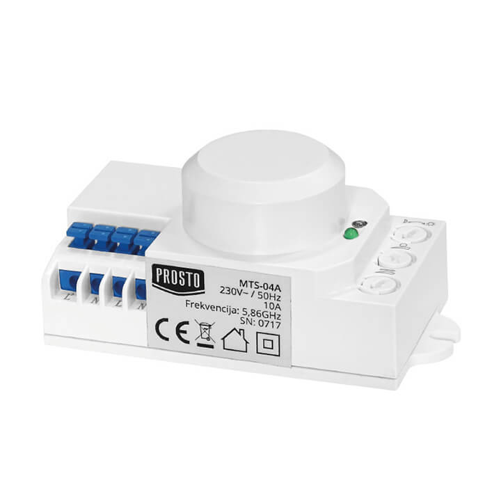 Senzor pokreta mikrotalasni 10A 230VAC