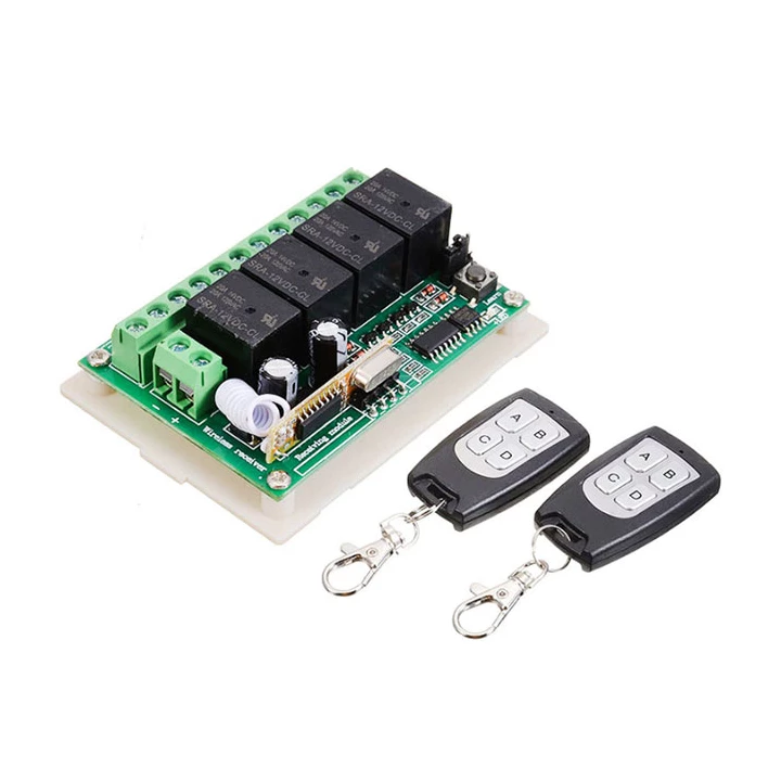 Daljinski upravljač 2x i 12v četvorokanalna RF 433MHz komanda