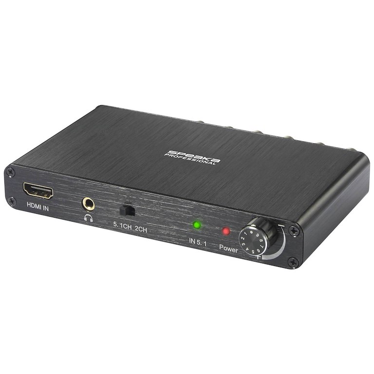 SpeaKa Professional HDMI Audio konverter – HDMI na RCA, 4K UHD, analogni stereo izlaz