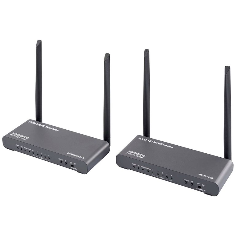 SpeaKa Professional SP-HDE-620 – Bežični HDMI set sa KVM funkcijom i dometom do 100 m