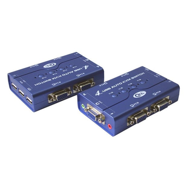 KVM VGA Switch CKL-74UA – 4 portova USB za jednostavno upravljanje više računara