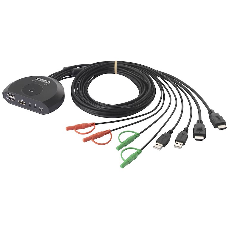 SpeaKa Professional SP-KVM-210 – HDMI KVM Switch 2×1 sa 4K podrškom