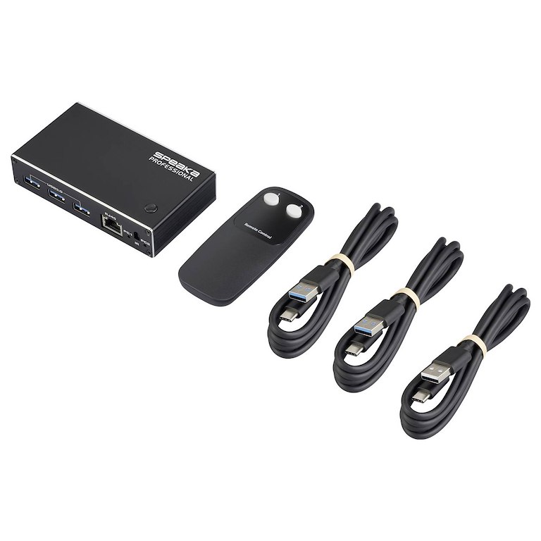 SpeaKa Professional HDMI 2.1 Slim KVM Switch 2×1 USB 3.0 + IR