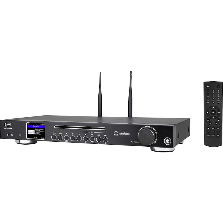 Renkforce RF-DAB-IR1702 Internet radio, DAB+ / FM radio i CD plejer