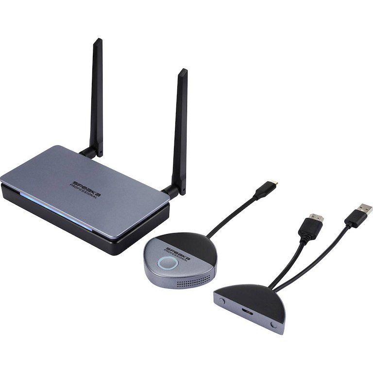 SpeaKa Professional SP-TR-500 – Bežični USB-C HDMI set sa dometom do 30 m