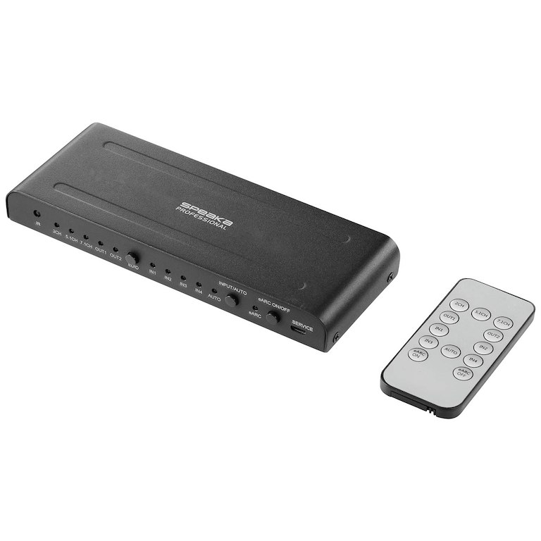 SpeaKa Professional HDMI Switch SP-HDA-550 – Preklopnik 4×1 sa 4K UHD 60Hz podrškom