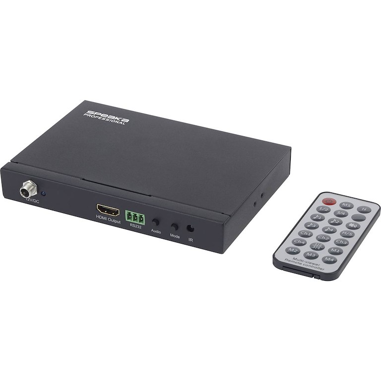 SpeaKa Professional HDMI Quad Multi-Viewer SP-HDS-QMV100 – 4×1 prikaz više izvora na jednom ekranu