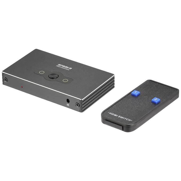 SpeaKa Professional HDMI Switch SP-HSW-300 – Preklopnik 2×1 sa 8K UHD i 4K 120Hz podrškom