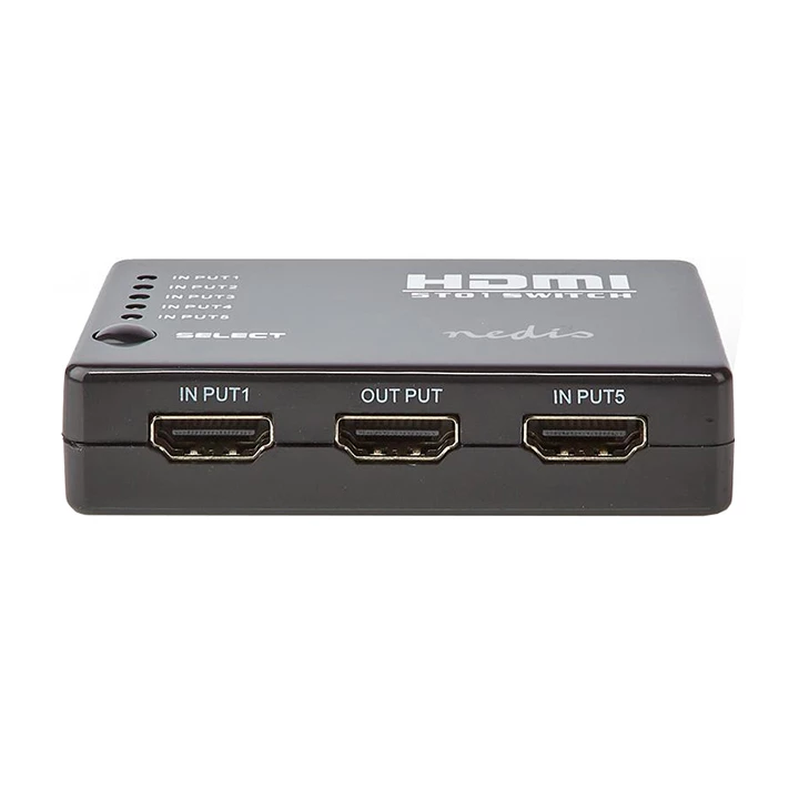 HDMI svič Preklopnik 5xIN na 1xOUT – sa podrškom za Ultra HD, 1080p i 3D