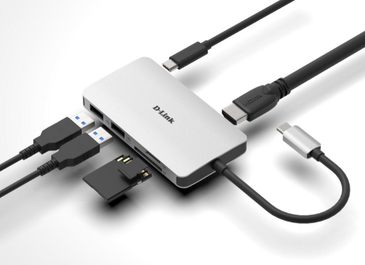 Kabl D-link DUB M610 Type C muški – Multiport 6 u 1