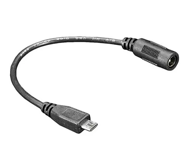 Kabl napojni 2.1×5.5 – MicroUSB muški, 0.2m