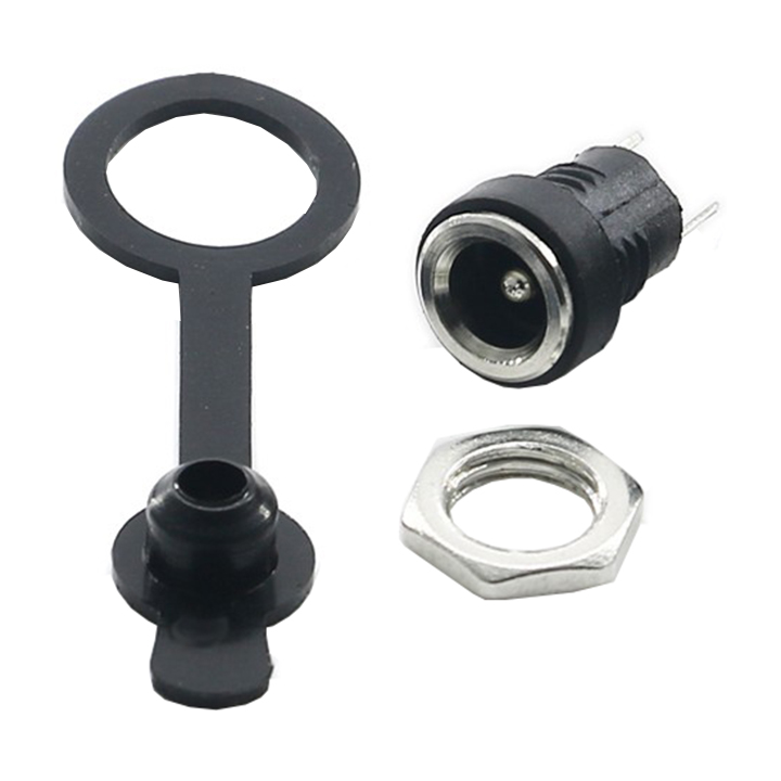 Napojni konektor 2.1/5.5mm M, ugradni sa zastitnim poklopcem