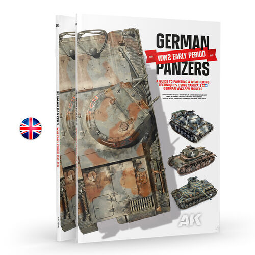 NEW! AK-Interactive 130033 German Panzer - WWII Early Period 1939-1942 (English Edition)