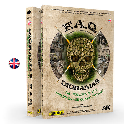 NEW! AK-Interactive 8500 Dioramas F.A.Q. 1.4 Extension - Buildings and Constructions (English Edition)