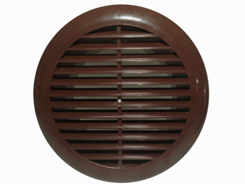 VENTILACIONA REŠETKA PROTIVKIŠNA OKRUGLA FI150 BRAON MTG