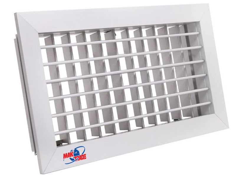 VENTILACIONA REŠETKA UNUTRAŠNJA 2 REDA LAMELA AL 500X300 MTG