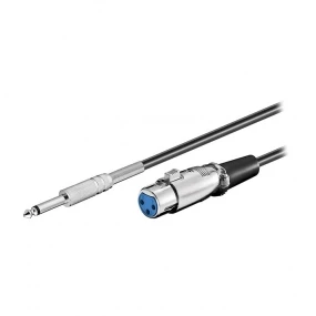 Kabl 6.3mm mono muški – XLR ženski, 6m