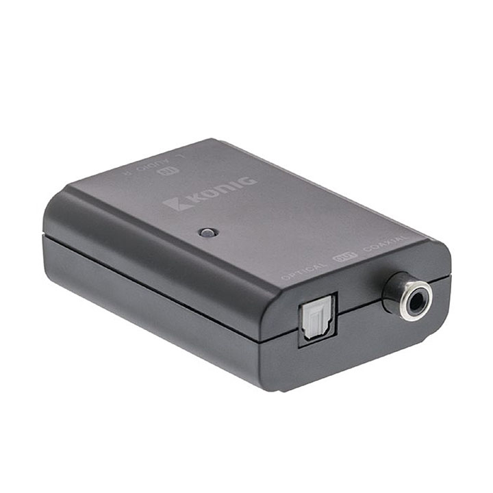 Adapter optički Toslink F/RCA F coax-digital OUT – 2xRCA IN