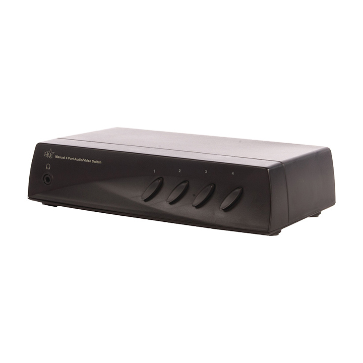 Adapter audio/video OUT – 4x audio/video IN, preklopnik