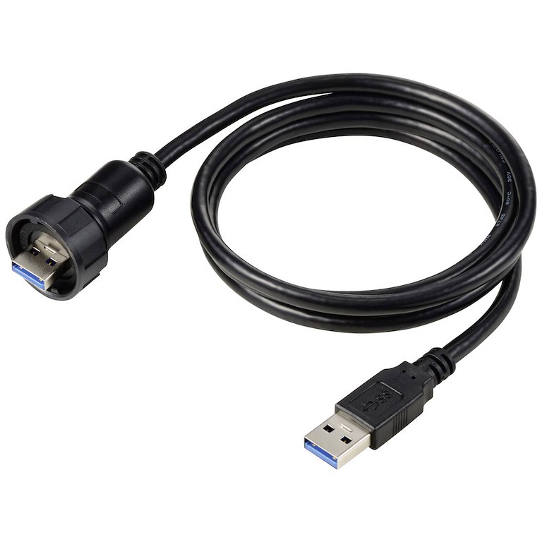 Kabl USB 3.0 muški – USB muški, IP67 1m