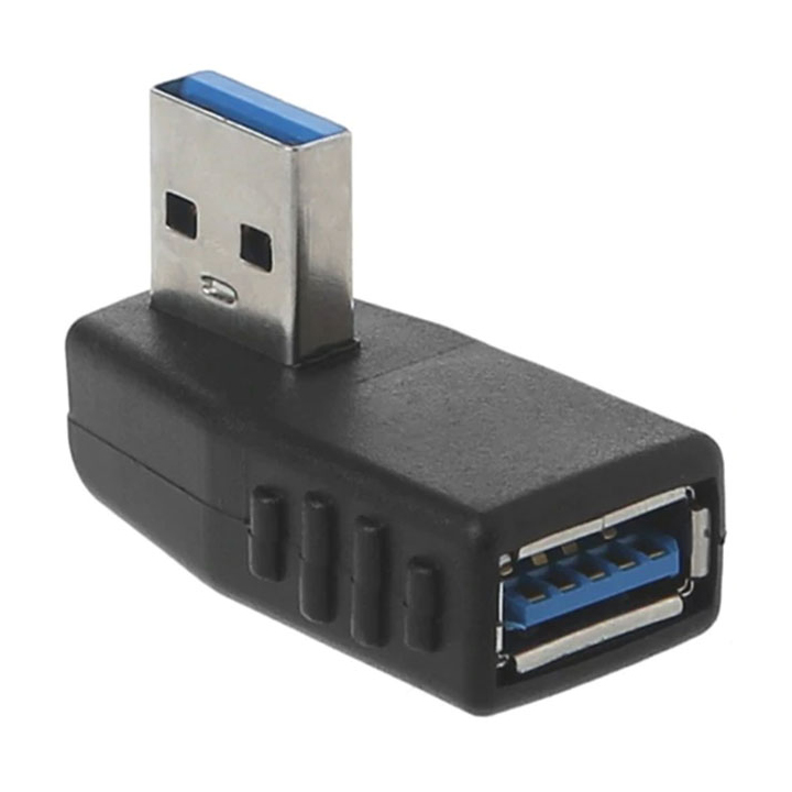 Adapter USB muški – USB ženski ugaoni desni