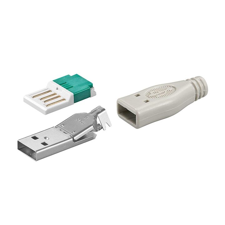 USB AM muški za kabl, krimp