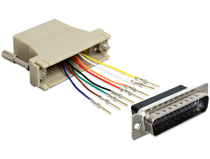 Adapter D-SUB 25-Pin muški na UTP RJ45
