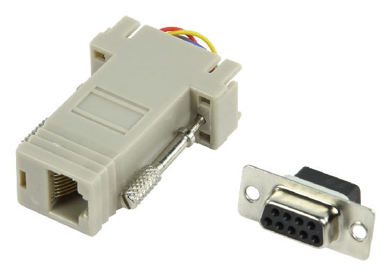 Adapter D-SUB 8-Pin ženski na UTP RJ45