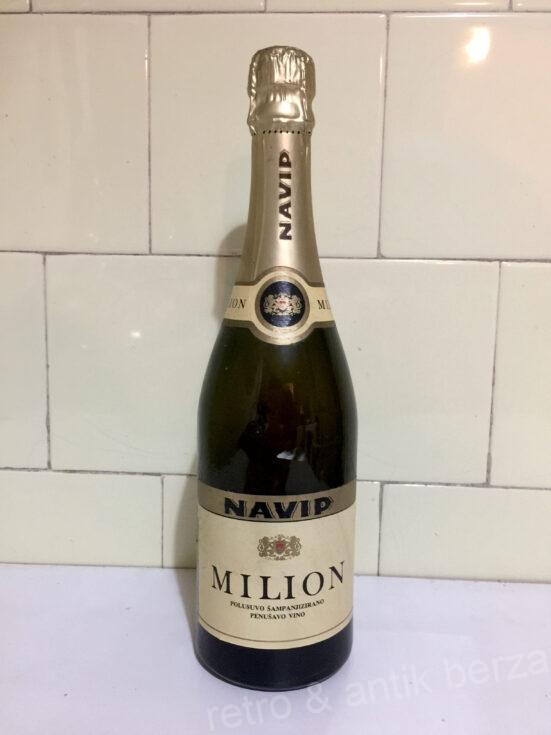NAVIP MILION – Polusuvo šampanjizirano penušavo vino – iz 1980-ih