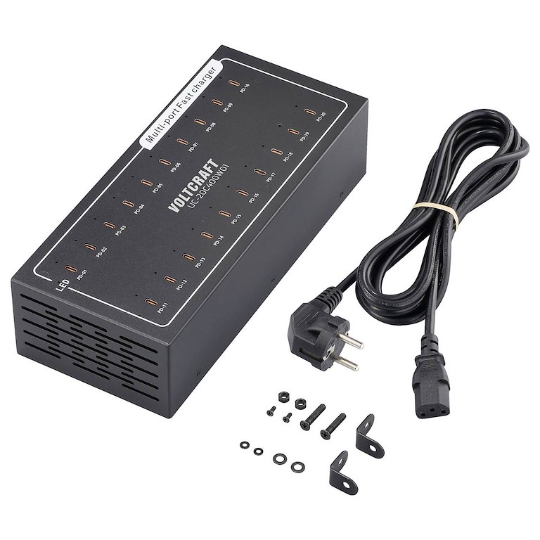 HUB 20x Type C VOLTCRAFT UC-20C400W01 400W