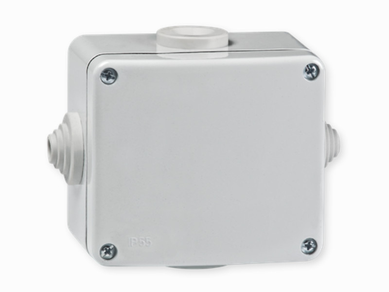 ALING OG METALNA KUTIJA RAZVODNA SA 4 UVODA 80X70 500V IP55 SIVO-ANTR 292.1