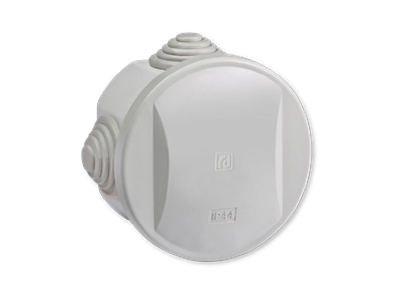 ALING OG RAZVODNA KUTIJA 4 UVODA 65X35 IP44 500V ABS 650C SIVO 9201.11