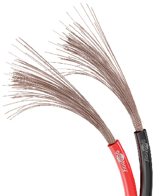 Provodnik za zvučnike 2×2.50mm² crveno-crni, 100% bakarni provodnik