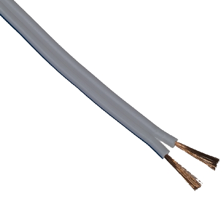 Provodnik za zvučnike 2×0.35mm² beli, CCA (bakrom obložen aluminijum)