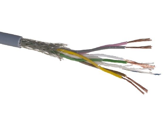 Provodnik LIYCY 6×0.25mm² sivi, bakarni licnasti, OKLOPLJEN bakarnom pletenicom