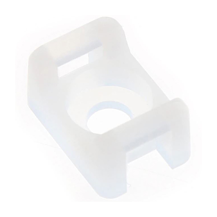 Nosač za vezice 4.6mm za vijak, beli