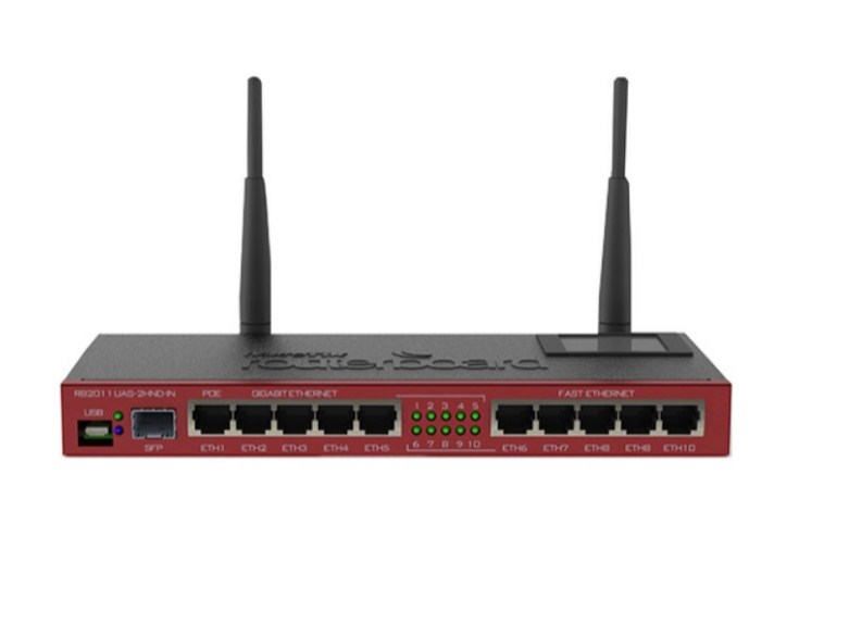 MikroTik RB2011UiAS-2HnD-IN high power 1000mW ruter 11 LAN modem