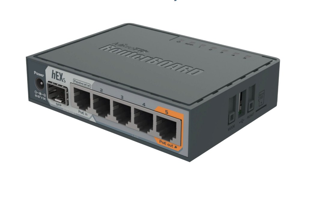MikroTik RB760iGS hEX S ruter sa 5 x Gigabit LAN WAN SFP USB