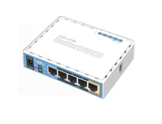 MikroTik hAP ac lite RB952Ui-5ac2nD WiFi AC750Mb/s ruter
