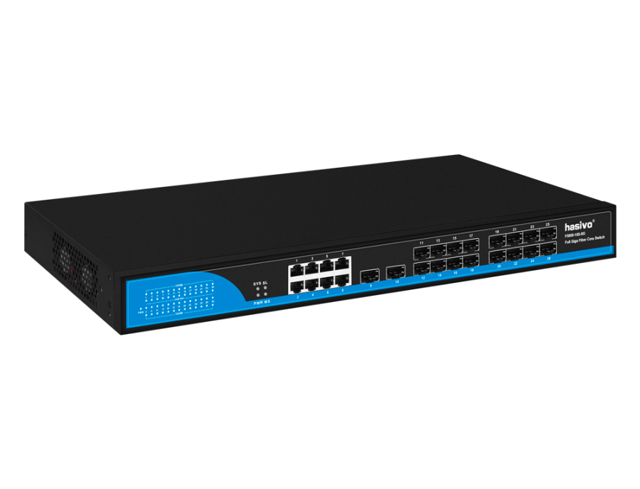 Hasivo F5800-18S-8G Industrijski rack-mounted fiber svič sa 26 portova