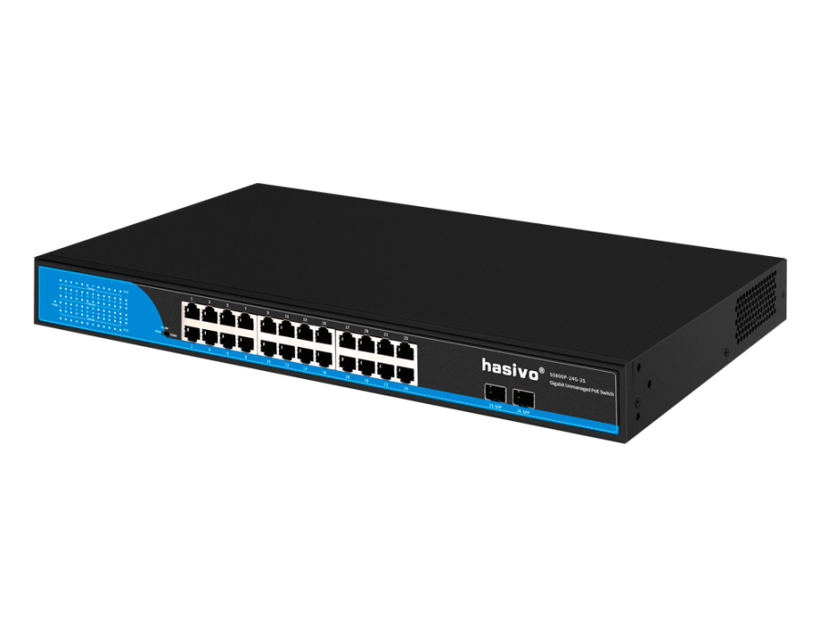 Hasivo S5800P-24G-2S-400W 24-portni Gigabit PoE++ svič 19″ rack