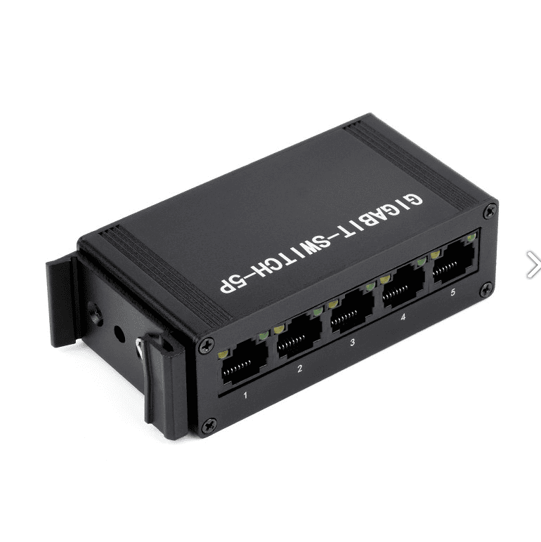 Industrijski 5P Gigabit Ethernet Switch 10/100/1000M DIN