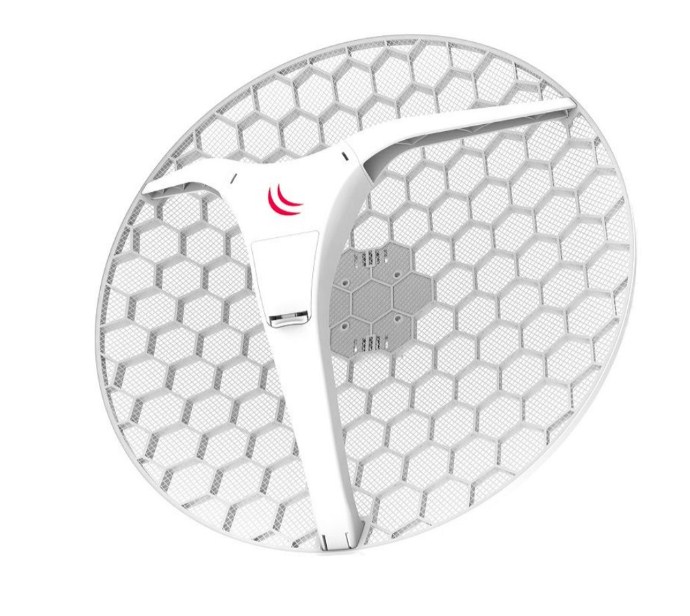 MikroTik LHG XL 2 spoljni CPE 2.4GHz High Power, grid antena 21dBi, dual chain MIMO, QCA9533