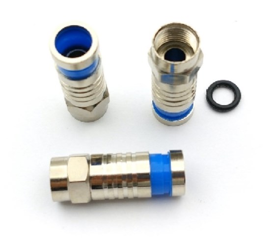 Adapter konektor bakarni kompresioni F konektor za RG6U kabl