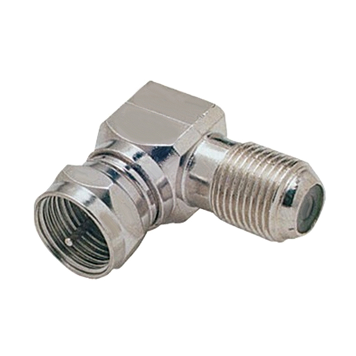 Adapter F konektor ženski – F konektor muški ugaoni
