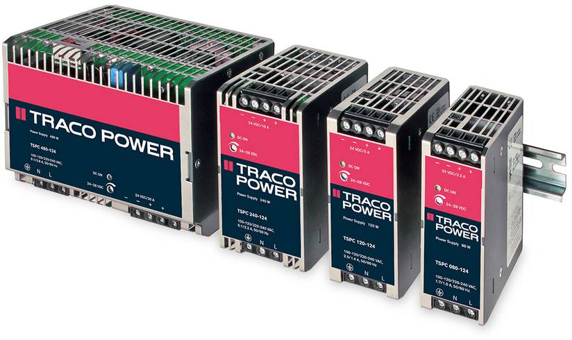 TracoPower TSPC 080-124 DIN napajanje (DIN sina) 24 V/DC 3.3 A 80 W Broj izlaza:1 x.